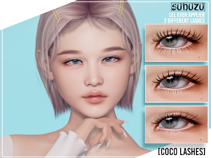Second Life Marketplace - SUNUZU - Coco eyelashes / Lel EVO X
